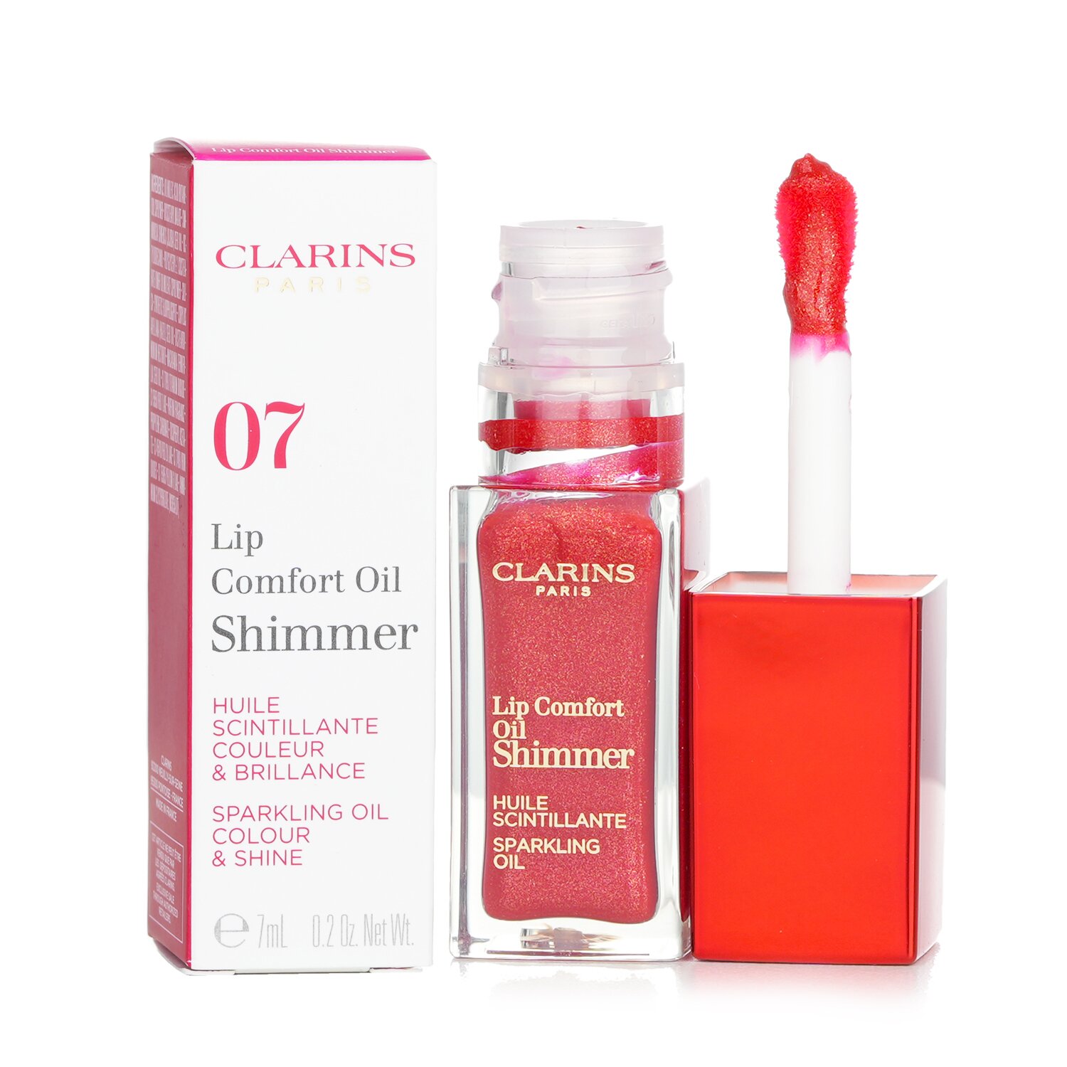 Clarins Lip Comfort Oil Shimmer 07 Red Hot 7ml02oz Lazada