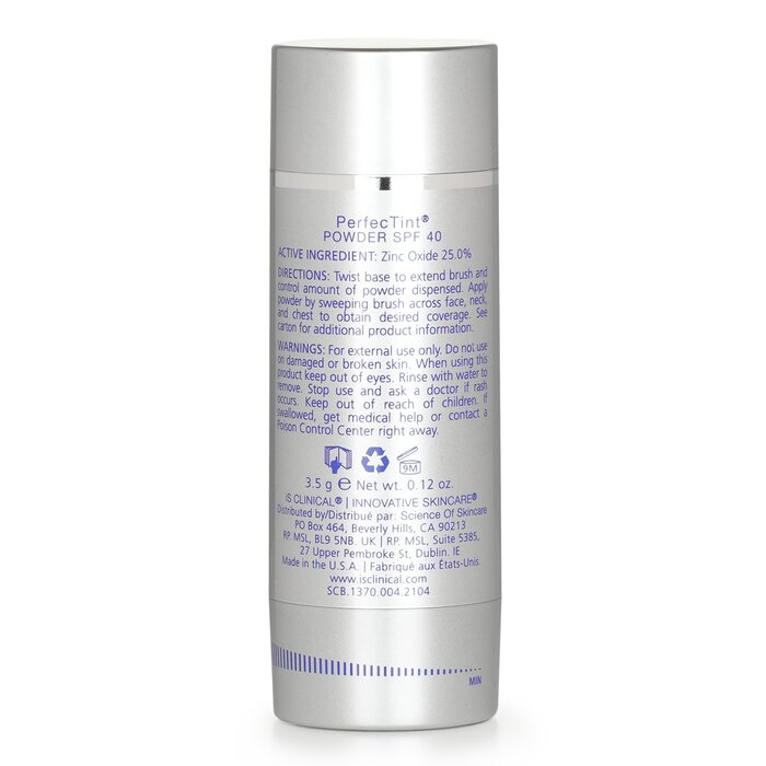 IS Clinical Perfectint Powder SPF 40 Sunscreen Cream 3.5g/0.12oz ...