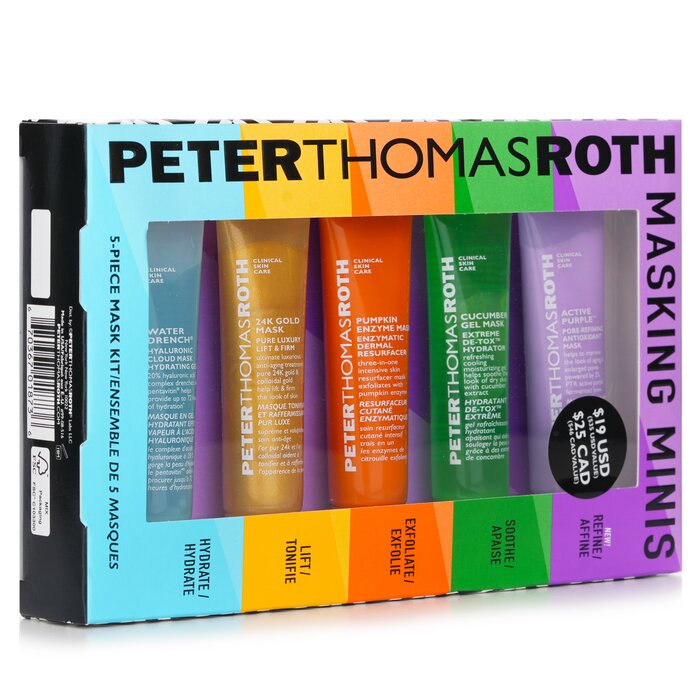 Peter Thomas Roth Masking Minis Set: Antioxidant Mask+De-Tox Hydrator ...