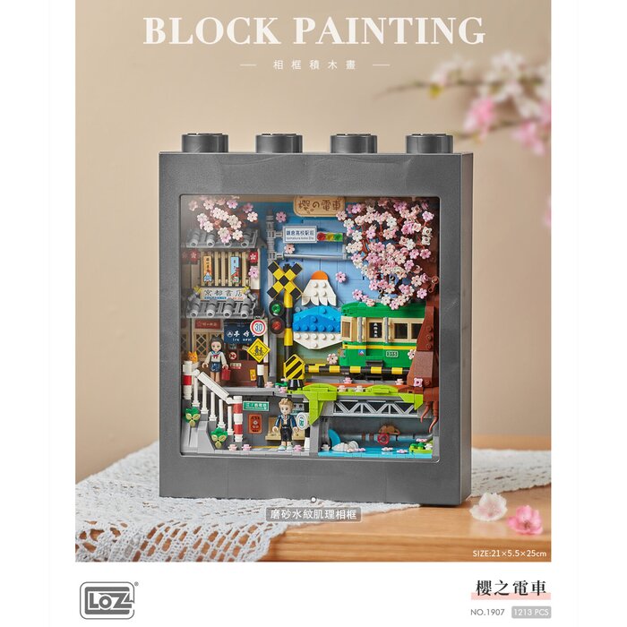Loz LOZ Ideas Series - Sakura Tram Pixel Painting Building Bricks Set ...