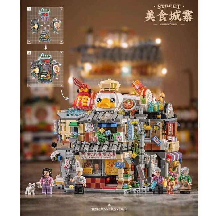 Loz LOZ Mini Block - Asian Style Seafood Stall Building Bricks Set 20 x ...