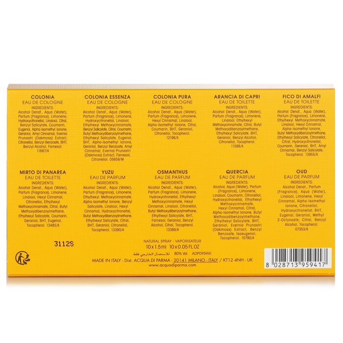 Acqua Di Parma Selection Set 10pcs | Strawberrynet AU