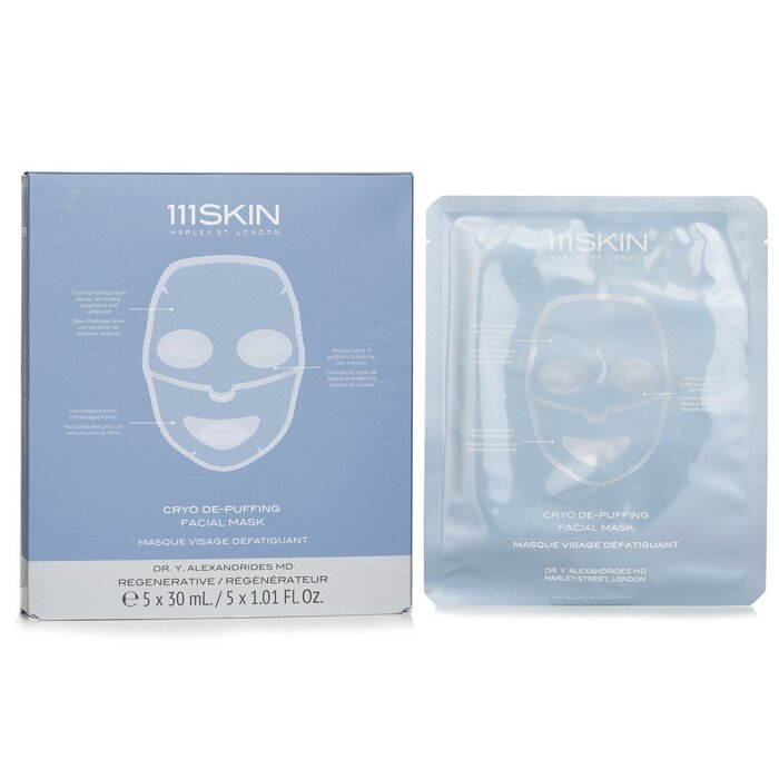 111skin Cryo De-Puffing Facial Mask 5x30ml/5x1.01oz | Strawberrynet MYEN