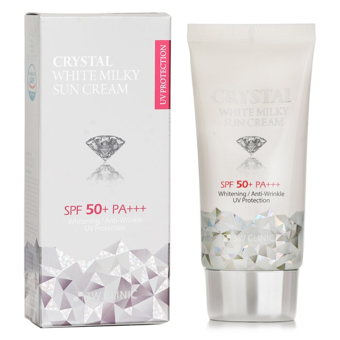 3W Clinic Crystal White Milky Sun Cream SPF 50+/PA+++ 50ml ...