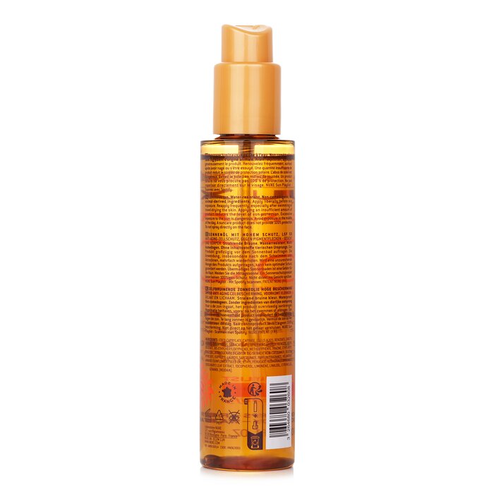 Nuxe Sun Tanning Sun Oil High Protection SPF50 (For Face & Body) 150ml ...