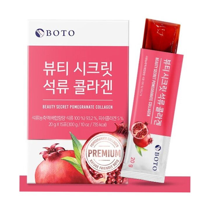 BOTO - Beauty Secret Pomegranate Collagen 20g x 15 sticks [Parallel ...