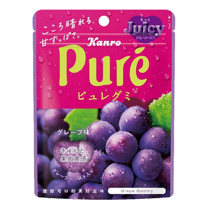Kanro PURE GUMMY GRAPE (56G) 56g | Strawberrynet HKEN
