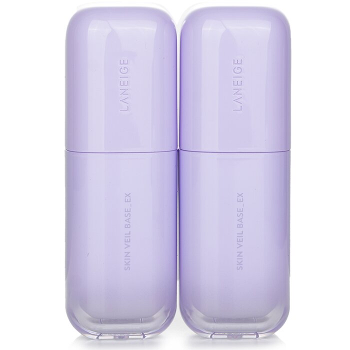 Laneige Skin Veil Base EX SPF 28 Duo Set, No. 40 Purple 30ml x2pcs ...