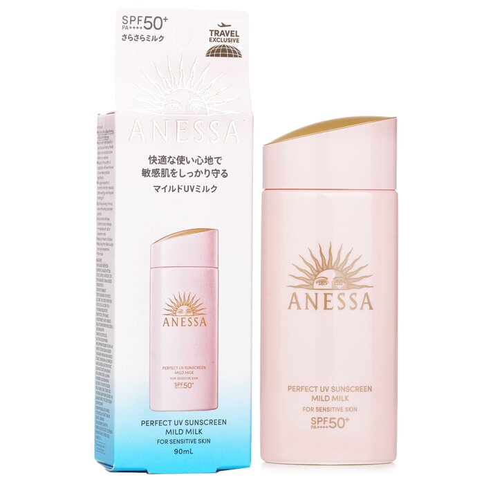 アネッサ Anessa Anessa Perfect UV Sunscreen Mild Milk Sensitive Skin 90ml ...