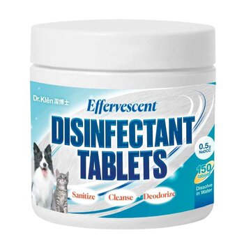 Dr. Klēn Effervescent Disinfectant Tablets for Pets - 150tabs 150tabs ...