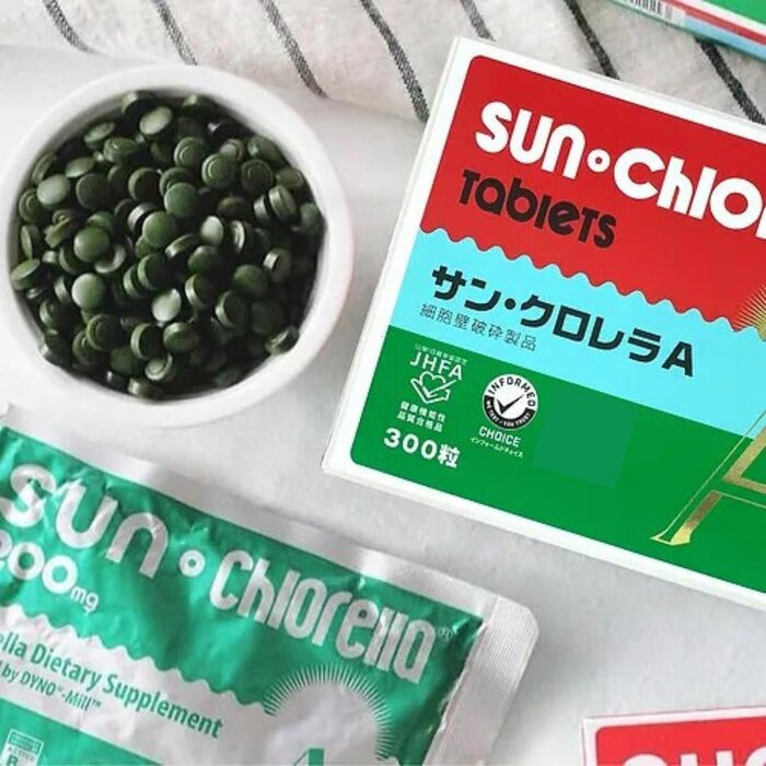 SUN CHLORELLA Chlorella Tablets 300 pcs x 3 boxes 300pcs x 3boxs 300pcs ...