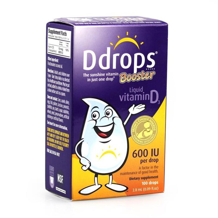 Ddrops Vitamin D3 drops 600UI 2.8ml | Strawberrynet ES