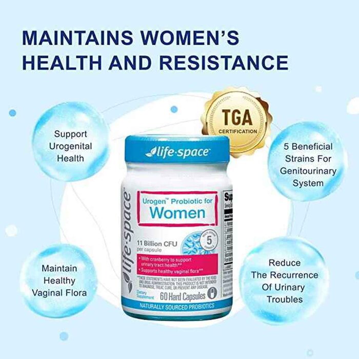Life Space Urogen Probiotic for Women 60 capsules | Strawberrynet AEEN