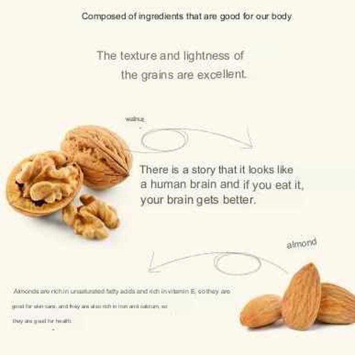 MOCHAC&T Korea Seven grains tea with walnut, almonds, black beans (18g ...