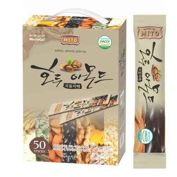 MOCHAC&T Korea Seven grains tea with walnut, almonds, black beans (18g ...