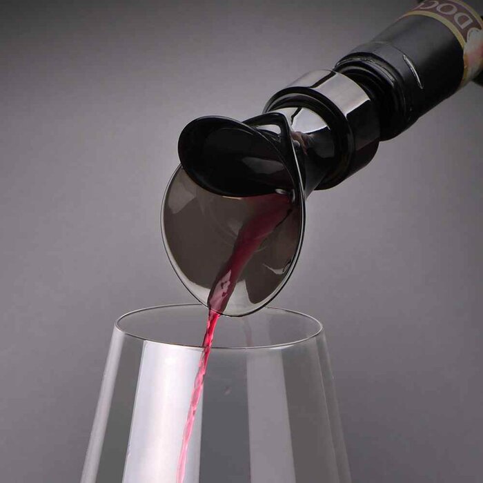 jinwell 2 in 1 wine storage decanter creative flower petal red wine ...
