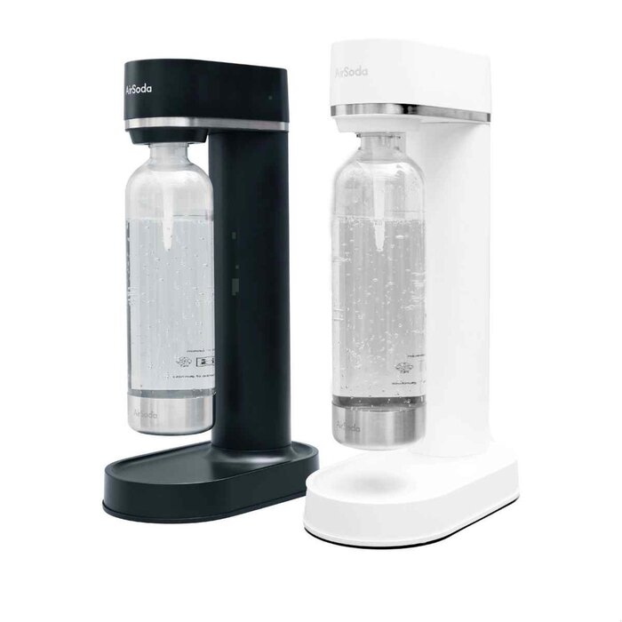 AirSoda Soda Maker Machine Pro980 White/Black (with CO2 Gas Cylinder ...