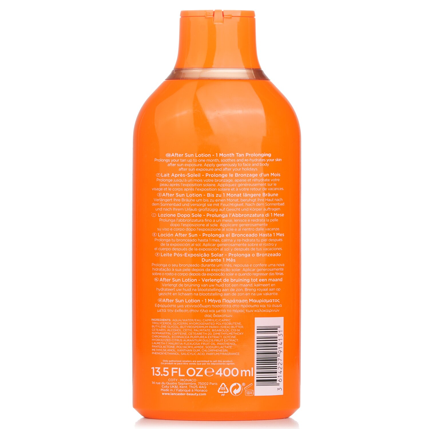 Lancaster Golden Tan Maximizer 1 Month Tan Prolonging After Sun Lotion ...