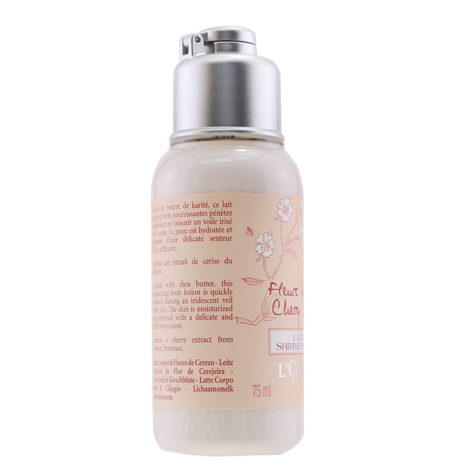 L'Occitane Cherry Blossom Shimmering Lotion 75ml/2.5oz | Strawberrynet USA