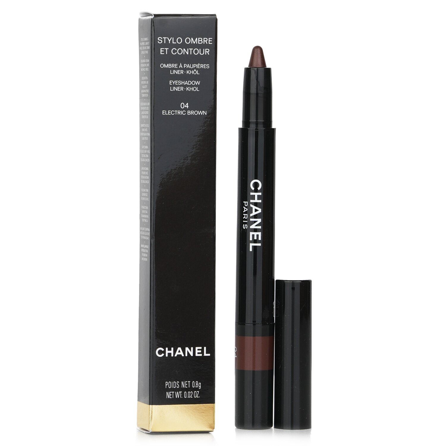 Chanel Stylo Ombre Et Contour (Eyeshadow/Liner/Khol), 04 Electric Brown ...