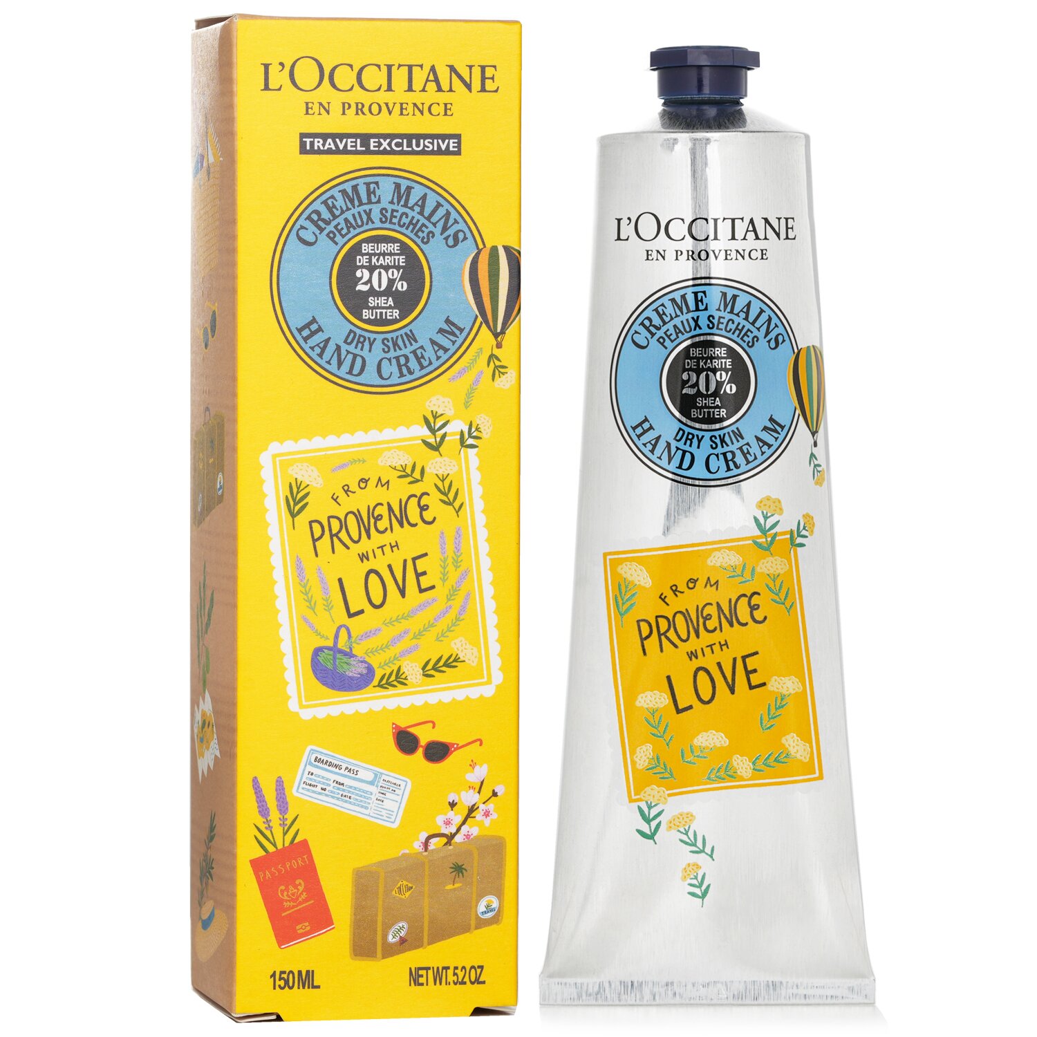 L'Occitane Shea Butter Hand Cream (Travel Exclusive Limited Edition) 150ml/5.2oz | Strawberrynet USA