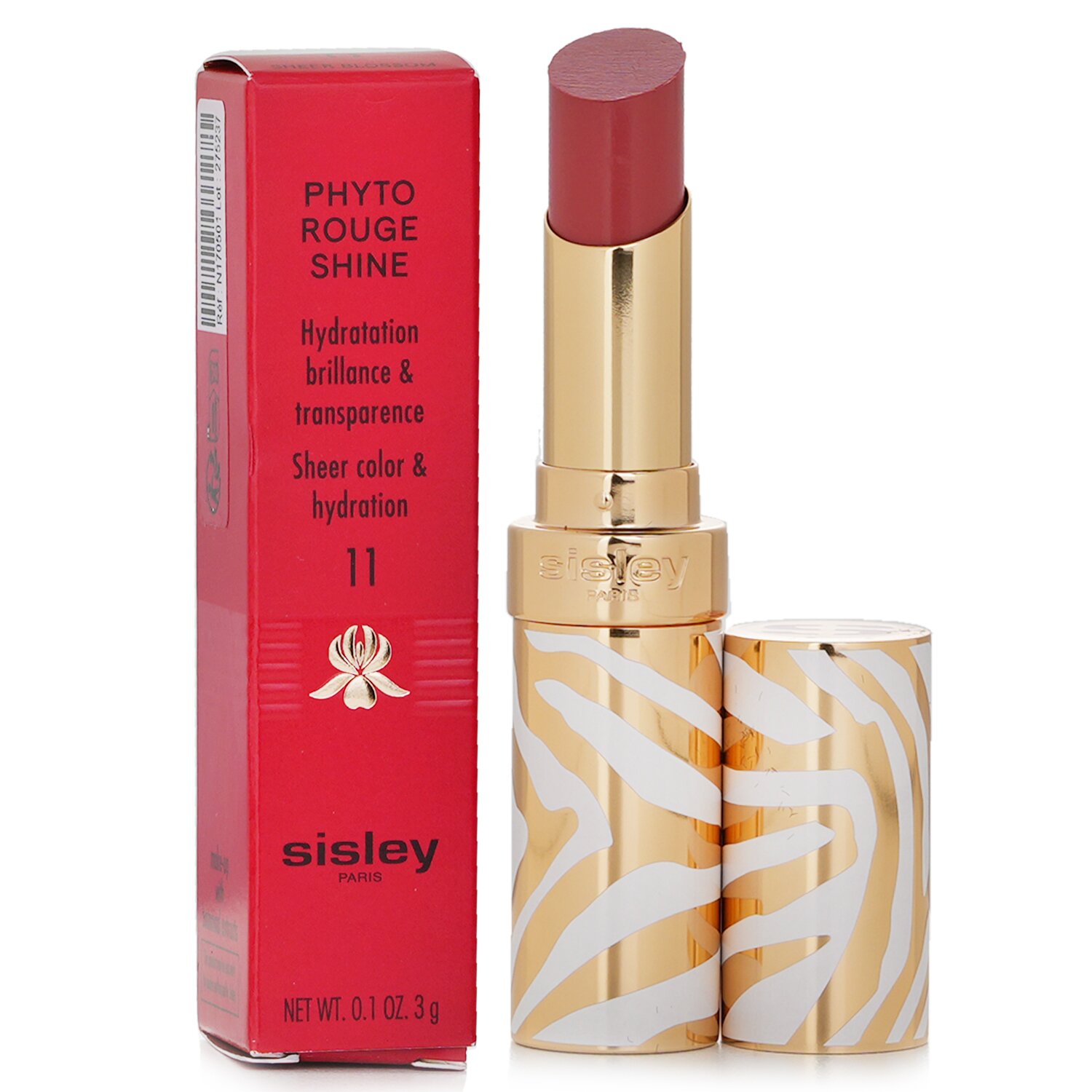 Sisley Phyto Rouge Shine Hydrating Glossy Lipstick, 11 Sheer Blossom 3g ...