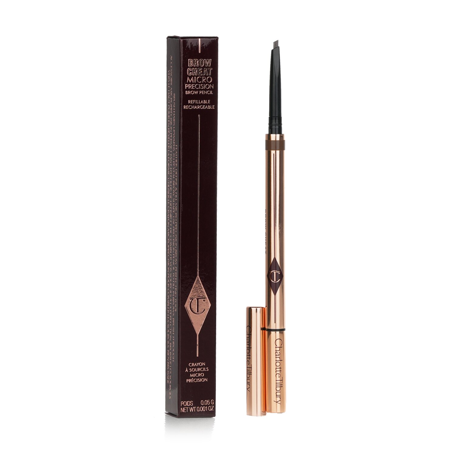 Charlotte Tilbury Brow Cheat Micro Precision Brow Pencil, Dark Brown 0 ...