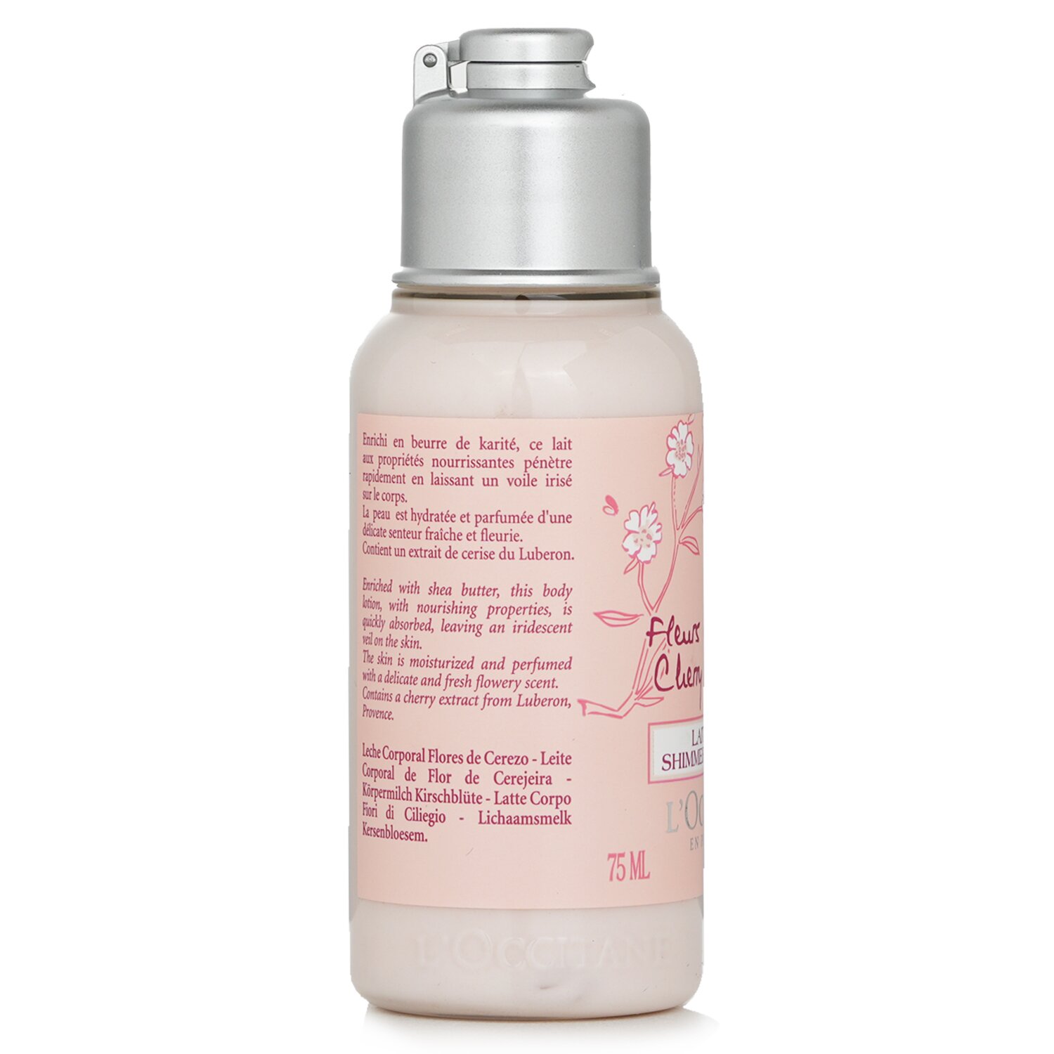L'Occitane Cherry Blossom Shimmering Lotion 75ml/2.5oz | Strawberrynet USA