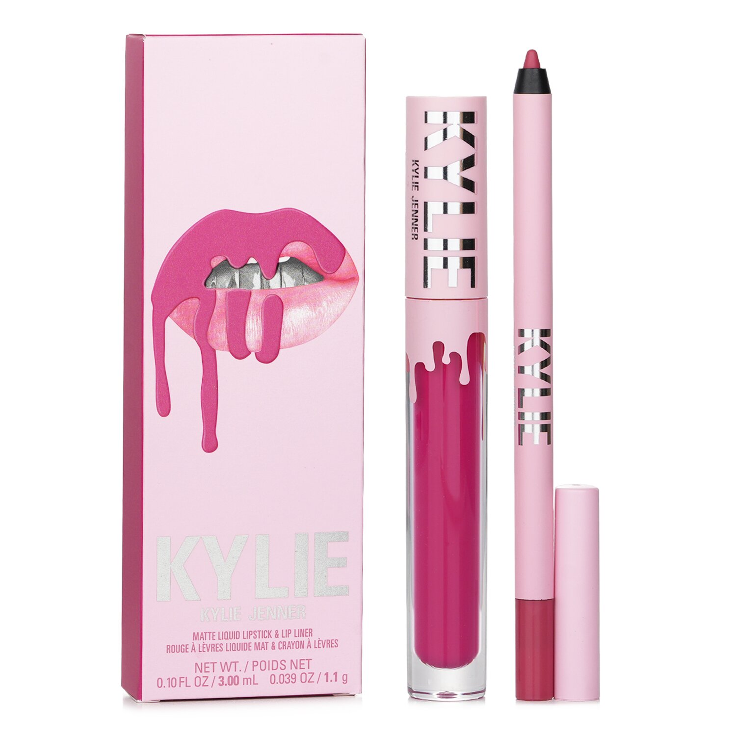 Kylie By Kylie Jenner Matte Lip Kit: Matte Liquid Lipstick 3ml + Lip ...