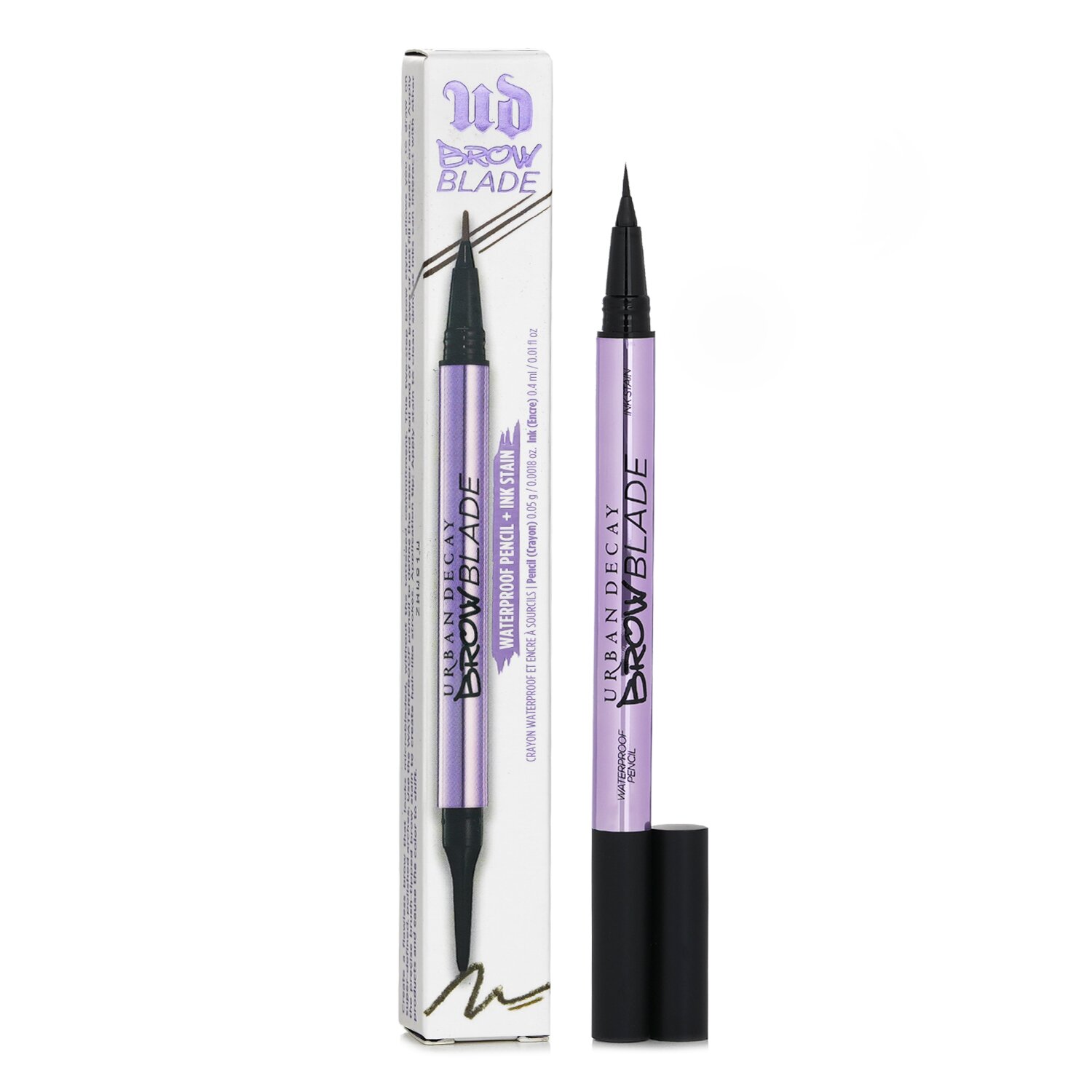 Urban Decay Brow Blade Waterproof Pencil+Ink Stain, Blackout 0.5g/0 ...